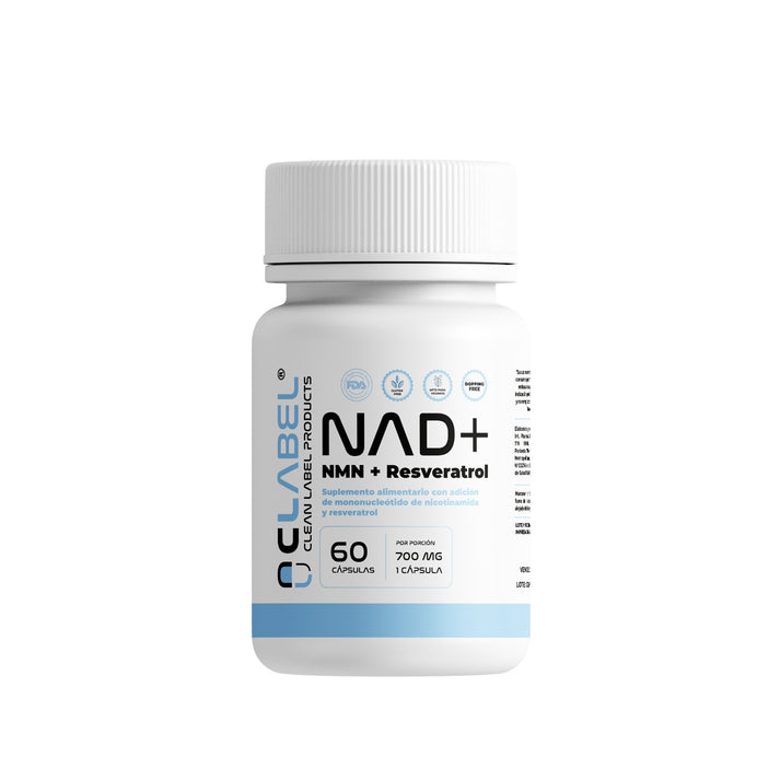 NAD⁺ Clean Label | 60 Cápsulas | Energía Celular y Envejecimiento Salu ...